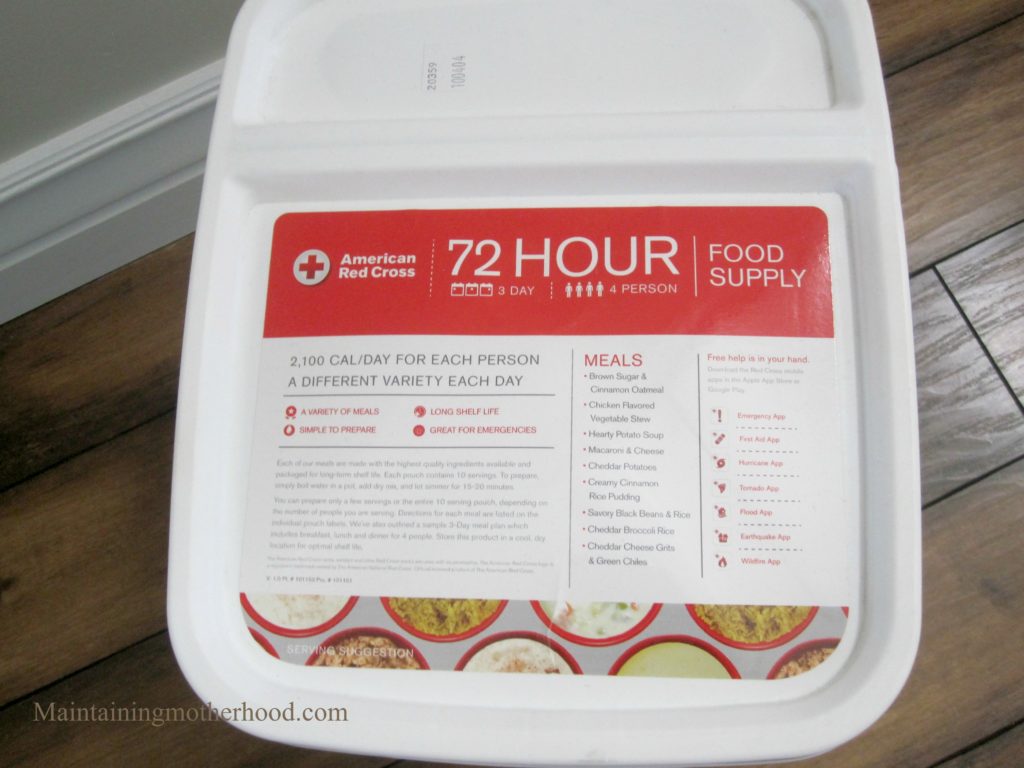 Simple 72 Hour Kit Food List – Maintaining Motherhood