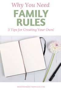 How to Create Your Own Set of Family Rules – Maintaining Motherhood