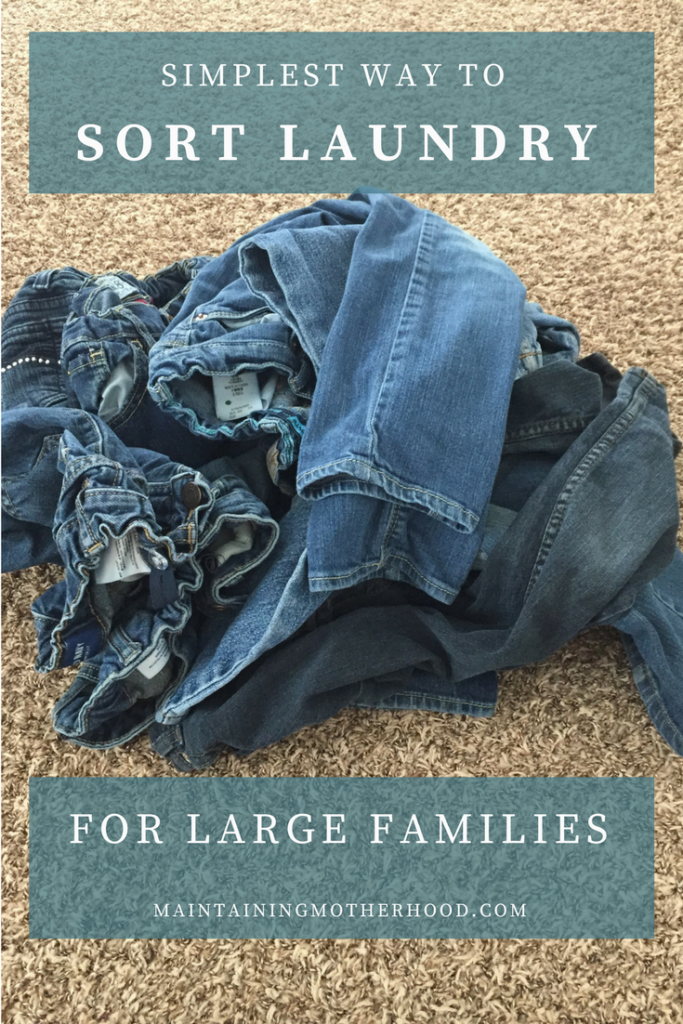 The Quickest Way to Sort Laundry – Maintaining Motherhood